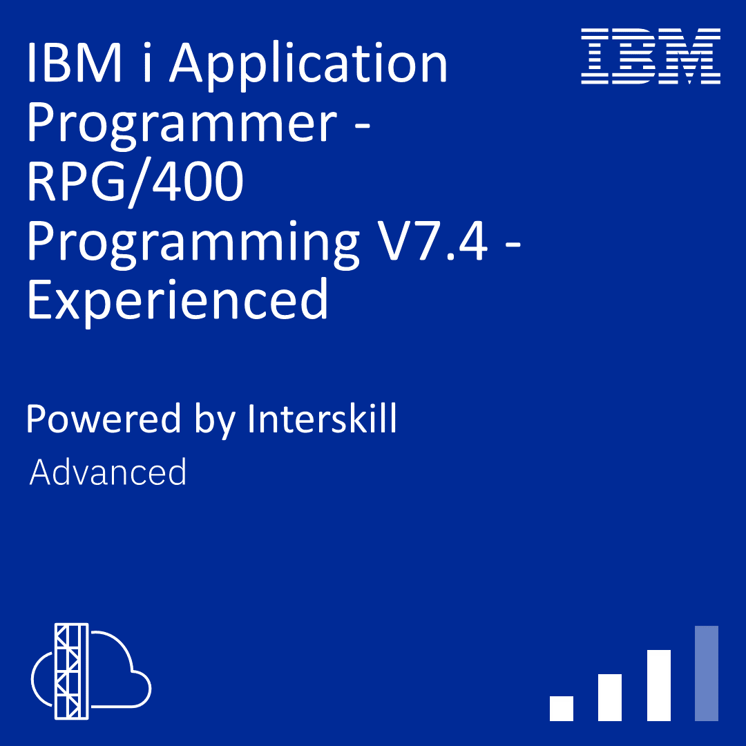 RPG/400 Programming V7.4 - Experienced - Interskill Learning