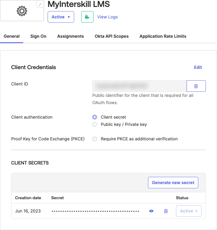 Okta Configuration Guide (Okta Custom Application) - Interskill Learning